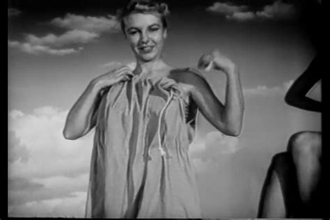 1952 Swimsuit Model Takes Off Coverup Editorial Video 13153093a Shutterstock