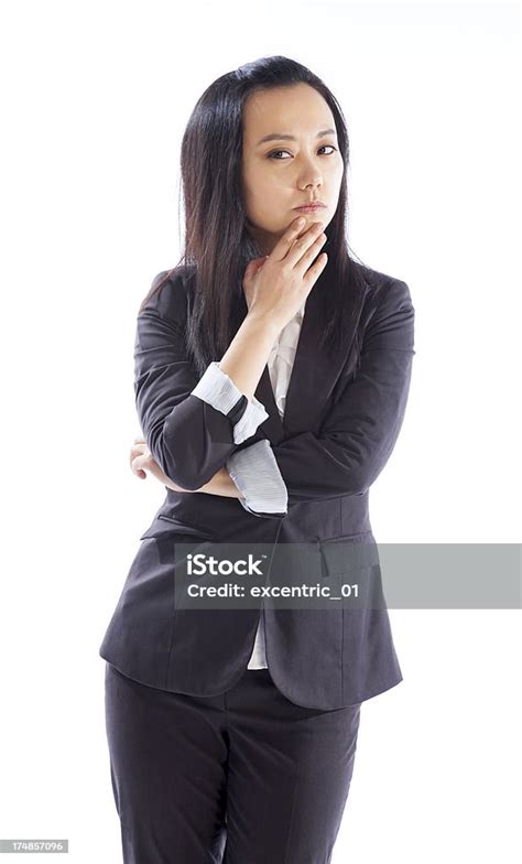 매력적인 아시아판 비즈니스 여자 흰색 바탕에 흰색 배경 20 29세에 대한 스톡 사진 및 기타 이미지 20 29세 검정 머리 귀여운 Istock