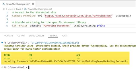 如何使用 Pnp Powershell 在 Sharepoint 库中禁用版本控制