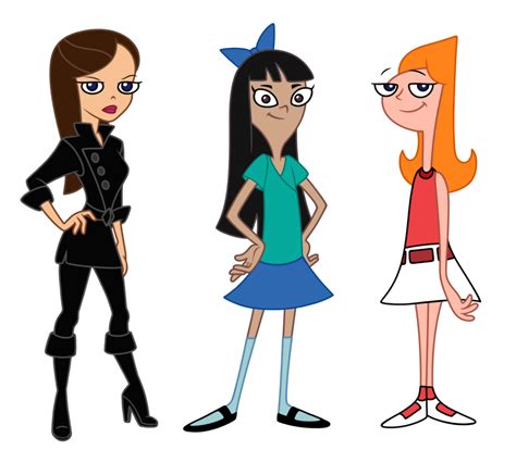 Phineas And Ferb Girls By C Hats On Deviantart