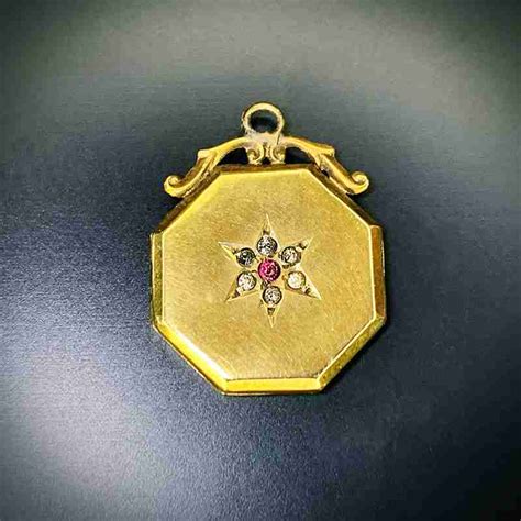 Vintage Gem Set Locket Frost Jewellery And Antiques
