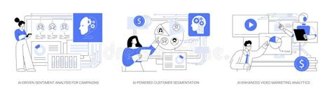 Marketing Automation Abstract Concept Vector Illustrations Stock