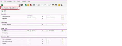 Best Practices For Creation Of Quotation In SAP SD VA