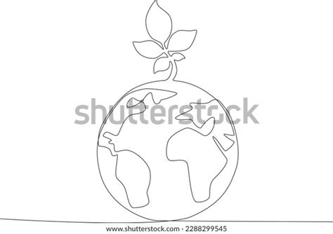 Draw Earth Tree On World Environment Stock Vector Royalty Free 2288299545 Shutterstock