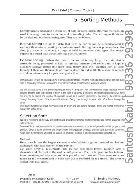 Doc 05 Sorting Methods Dokumentips