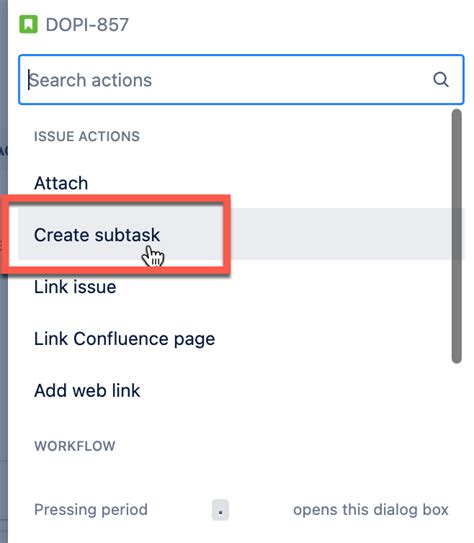 How To Create Subtasks In Jira For A Project Atlassian Community