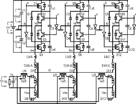 Figure 1 From Three Phase Three Level Soft Switched Phase Shifted Pwm