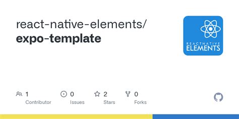Github React Native Elements Expo Template