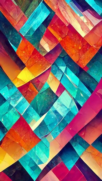 Premium Photo Multilayer Pattern Of Interlocking Gems Diamonds