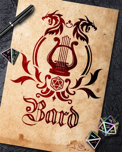 Rpg Class Emblem Bundle Pack 1 Rpg Games Svg Dm Svg Pathfinder Gamer Role Playing Game Svg