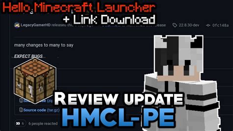 Review Update Hmcl Pe Hello Minecraft Launcher Farzx Youtube
