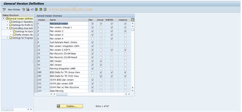 OKEQN SAP Tcode General Version Maintenance