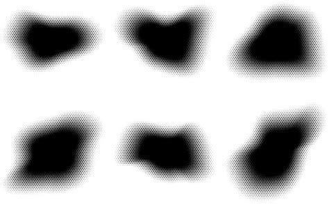 Halftone Hexagon Pattern Reprographic Technique Vector Image