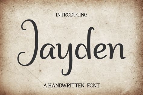 Jayden Font By Rydmaker 7ntypes · Creative Fabrica Download Jayden