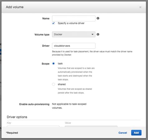 running an aws ecs service with persistent storage