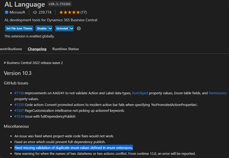 duplicate values in enum extensions are not diagnosed until publish with weird error if used