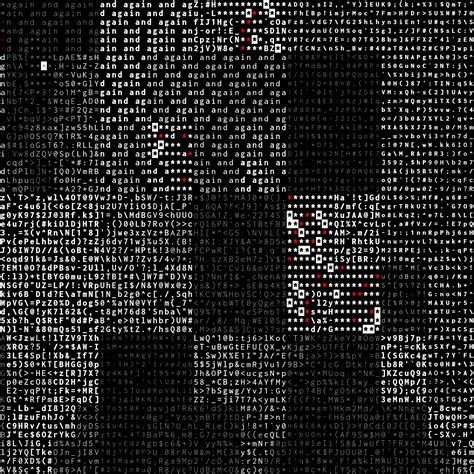 Genuary Day 9 Ascii Rgenerative