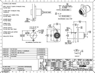 Rf Coaxial Connectors Part 732980220 Molex