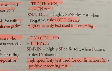 Sensitivity And Specificity Can Someone One Please Explain This Ruling