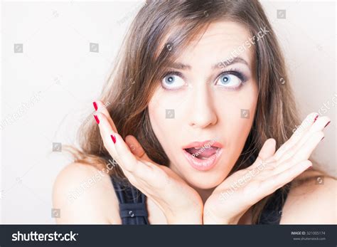 Surprised Shocked Beautiful Woman Looking Concept Stock Photo Shutterstock