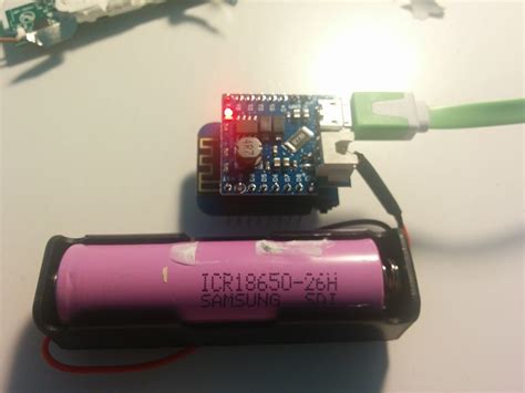 Wemos D Mini Battery Shield Schematic