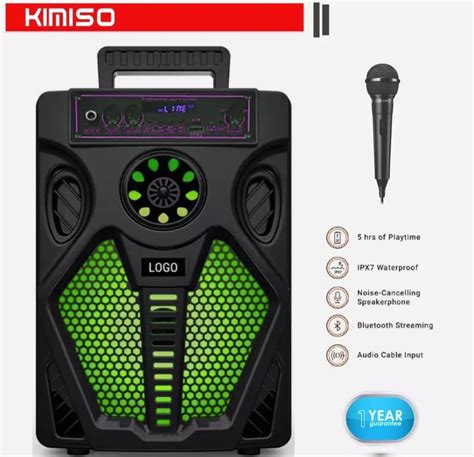 Speaker Ukuran Besar Kimiso Qs Inch Speaker Aktif Bluetooth Music Portabel System