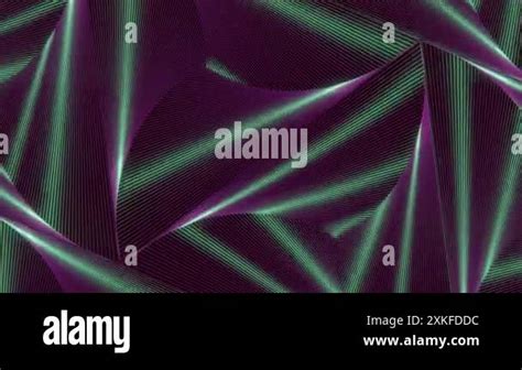 Digital Seamless Loop Animation Of A Purple Geometric Pattern Of
