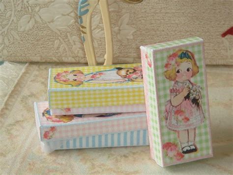 Dollhouse Three Assambled Dolly Boxes 112 Miniature Bags For Etsy