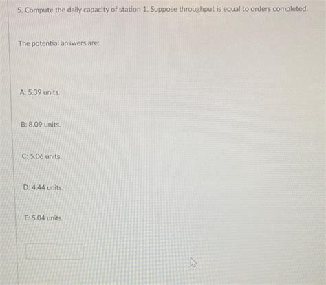 Solved 4 Compute Average Utilization Of Station 1 The