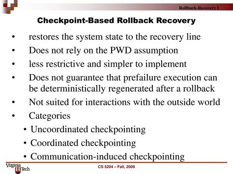 ppt rollback recovery protocols i powerpoint presentation free