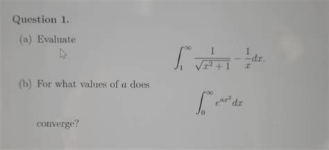 Solved Int 1 Infty