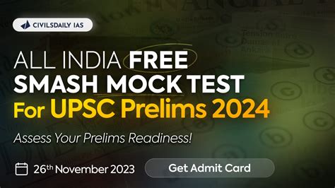 All India Free Upsc Prelims 2024 Mock Test On 26th Nov 2023 Get Your Admit Card Now Civilsdaily