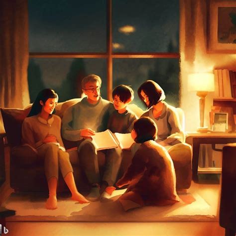 [제 1회 Ai그림그리기대회 수상작] 동상 우리 가족의 포근함 Iaae 국제인공지능윤리협회 Ai그림그리기대회 작품 디지털 전시관