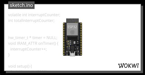 Ejemplointerrupcionestemporizada2 Wokwi Esp32 Stm32 Arduino