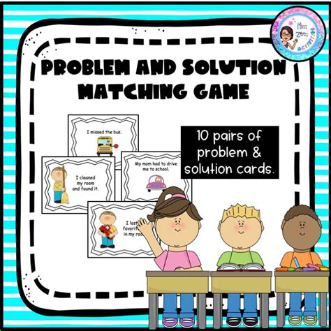 problem and solution matching game amped up learning
