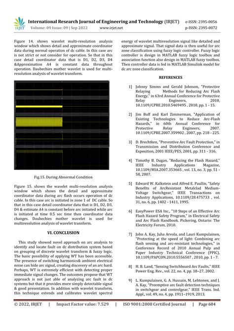 Arc Fault And Flash Signal Analysis And Detection In Dc Distribution