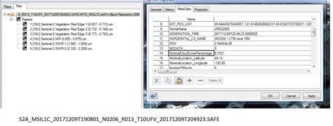 Metadata For Sentinel2 S2tbx Step Forum
