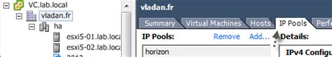 Configuring IP Pools What Are VSphere IP Pools For ESX Virtualization