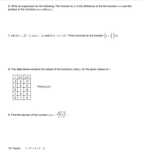 Solved Write An Expression For The Following The Chegg Com
