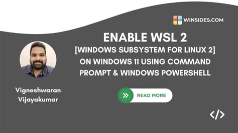 Enable Windows Subsystem For Linux Wsl 2 Using Command Prompt