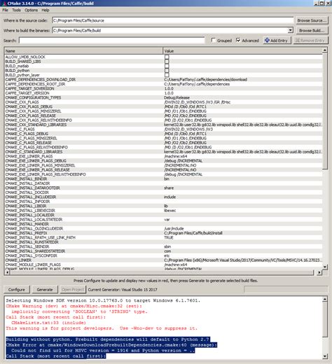 Build Building Caffe On Windows Without Python For C Opencv Usage