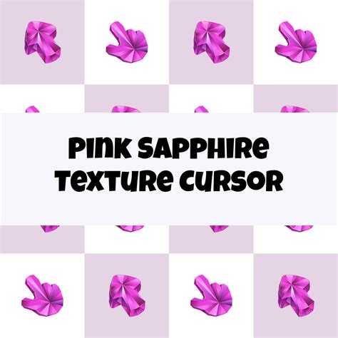 Cursor Pink Sapphire Texture For Chrome Cursor Space