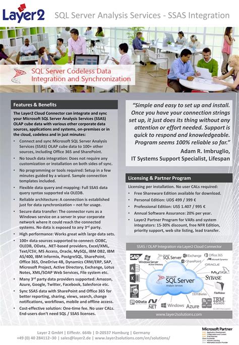 Sql Server Analysis Server Ssas Olap Integration Office 365 Pdf