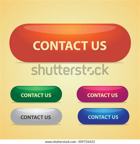 Contact Us Button Set Stock Vector Royalty Free 309726422 Shutterstock