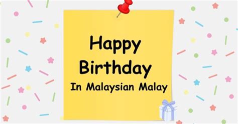 Happy Birthday In Malaysian Malay Lingofusionhub Com