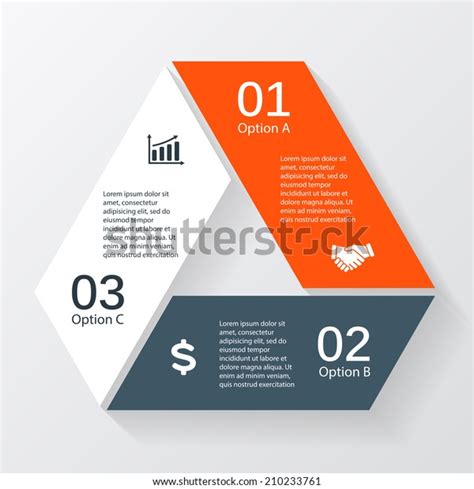 Vector Triangle Infographic Template Diagram Graph Stock Vector Royalty Free