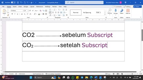 Memanfaatkan Superscript Subscript Dan Strikethrough Dalam Microsoft Word