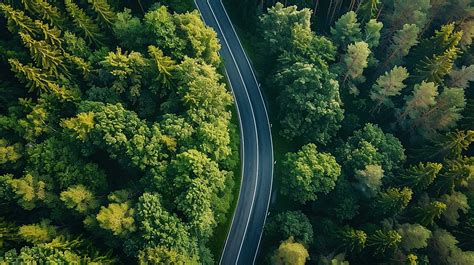 여름 숲 위에서 길과 푸른 나무 풍경 여행하다 자연 배경 일러스트 및 사진 무료 다운로드 Pngtree