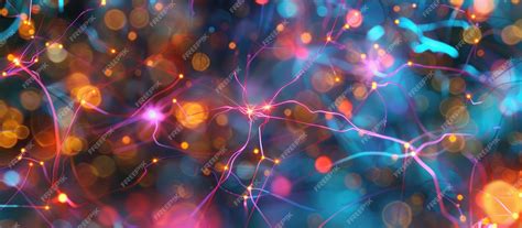 Premium Photo Futuristic Visualization Of Human Brain Neuron Activity