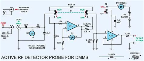 Active Rf Detector Probe For Dmms Radioradar